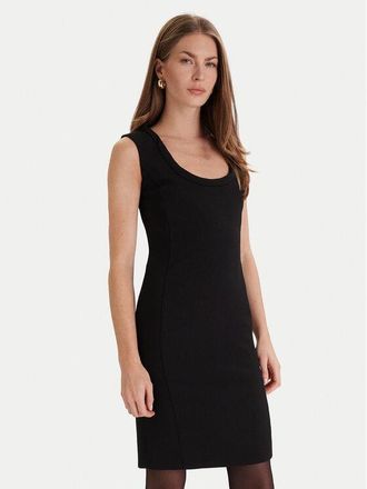 Simona Corsellini Coctailkleid A25CPAB01201 Schwarz Slim Fit