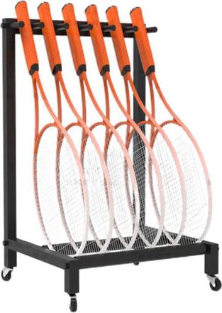 Generic Tennisschl&auml;ger-Aufbewahrungsregal Mit R&auml;dern, Robuster Badmintonschl&auml;gerhalter Aus Stahl, for 7 Schl&auml;ger Mit Einer Tragf&auml;higkeit Von 40 Kg, for Den Tr