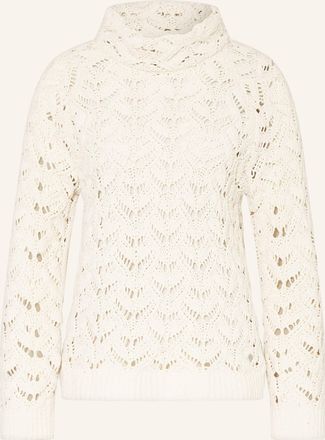 Monari Monari Pullover Mit Glitzergarn Und Pailletten weiss