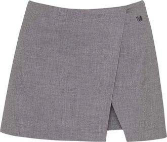 Worst Behavior Wrstbhvr, Femme, Jupes, Gris, Taille: 42 FR Jupe Courte avec Short Int&eacute;gr&eacute;