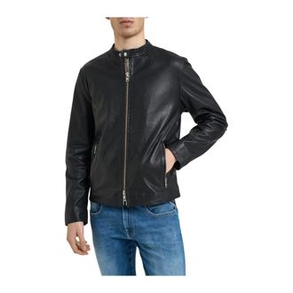 Bomboogie Homme, Vestes, Noir, Taille: L Roke Leather Jacket