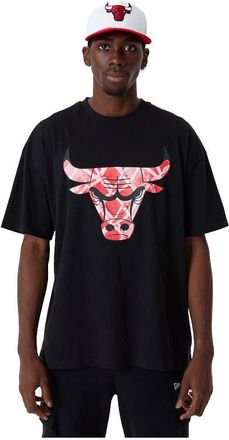 New Era NBA Infill Logo Os Tee Chibul Blkfdr T-Shirt f&uuml;r Herren