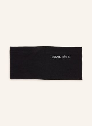 super.natural Stirnband Wanderlust Mit Merinowolle schwarz