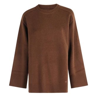Loulou Studio Brauner langer Pullover mit Seitenschlitzen - - Knitwear - Damen - Braun - L