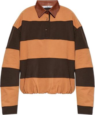 Acne Studios Femme, Tops, Brun, Taille: 36 FR Pull Polo Ray&eacute;