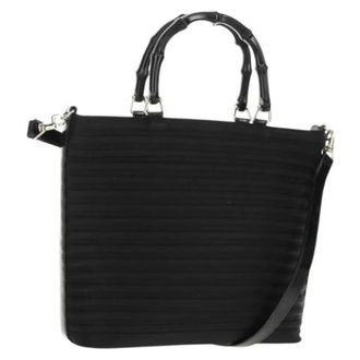 Gucci Sac &agrave; main en nylon Pre-owned - Femme - Pre-owned - Noir - Taille: ONE Size