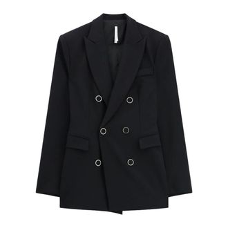 Imperial Strukturierter Zweireiher - - Jackets - Damen - Schwarzk - XS