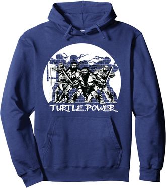Teenage Mutant Ninja Turtles TMNT Teenage Mutant Ninja Turtles Power-Pose im Retro-Look Pullover Hoodie