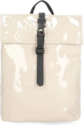 Rains unisex, Sacs, Beige, Taille: ONE Size Rolltop Rucksack Mini