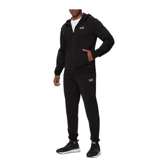 Emporio Armani Emporio Armani Ea7, Homme, Sport, Noir, Taille: 3XL Ensemble &agrave; Capuche et Pantalon Jogger Sportif