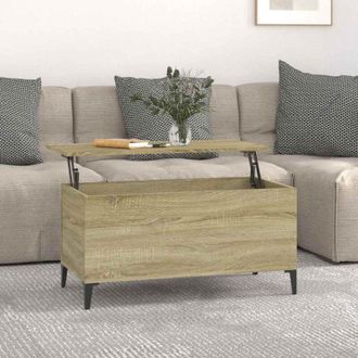 vidaXL Vidaxl - Table basse Ch&ecirc;ne sonoma 90x44,5x45 cm Bois ding&eacute;nierie