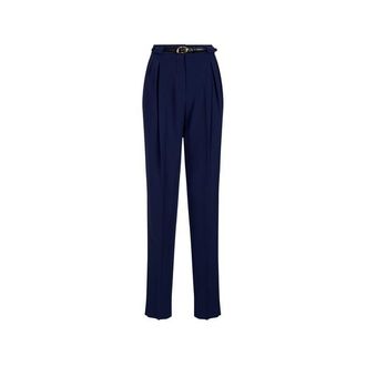 Max Mara Pantalon carotte uni &agrave; plis