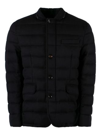 Moorer Gef&uuml;tterte Jacke - Blau