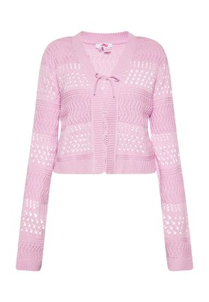 Mymo Strickjacke Damen Rosa