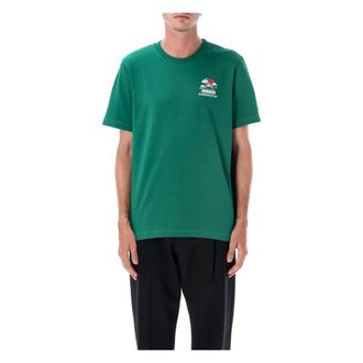 Casablanca Wellen Druck T-Shirt - - Tops - Herren - Gr&uuml;n - XL