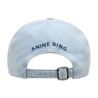 Anine Bing Womens A-12-11959-Whd64 Baseball Cap Blue Cotton
