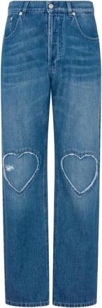 Moschino Femme, Jeans, Bleu, Taille: 38 FR Pantalons Denim