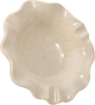 SOLUSTRE Keramik Aromaschale f&uuml;r &Auml;therische &Ouml;le Beige &Auml;therisches &Ouml;l Tablett Kompakte Aufbewahrungsschale f&uuml;r Spa Sch&ouml;nheitssalon Badezimmer Vielseitiges Servi