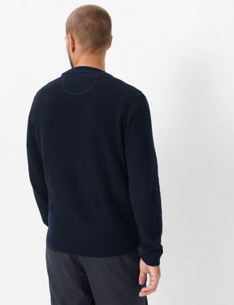 Brax Rundhalspullover Style ROY Feel Good: Strickpullover im Baumwolle-Wollmix