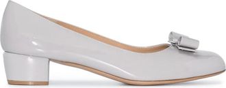 Ferragamo Femme, Chaussures, Blanc, Taille: 39 1/2 EU Vara 30mm Ballet Escarpins