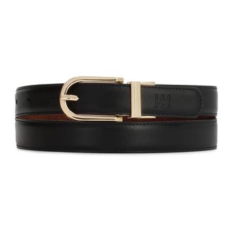 Kazar Doppelseitiger Wildleder- und Glattlederg&uuml;rtel - - Accessories - Damen - Schwarzk - 110 CM