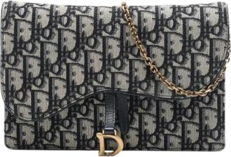 Dior Pre-owned Canvas Crossbody - - Pre-owned - Damen - Blau - ONE SIZE