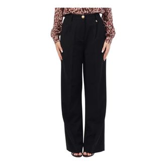 Yes-Zee Schwarze Chinos mit Elastischem Bund - - Trousers - Damen - Schwarzk - W26