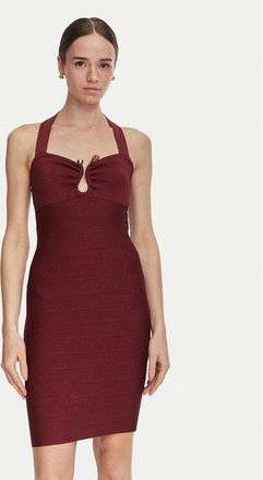 Guess Coctailkleid W6YK57 Z1044 Dunkelrot Slim Fit