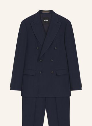 HUGO BOSS Business Anzug H-Huge-2pcs-Db-254 Slim Fit blau