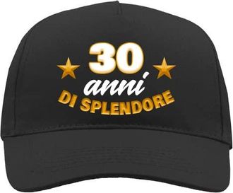 Generico Casquette 30 Ans pour Homme Femme Anniversaire Gadget Cadeau - Brillance 30 Ans, 30 ans., Taille Unique