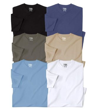 Atlasformen 6er-Pack T-Shirts - 3XL