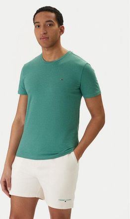 Tommy Jeans T-Shirt DM0DM20363 Gr&uuml;n Slim Fit