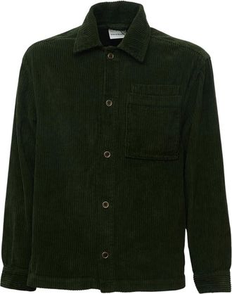 Dr&ocirc;le de Monsieur Surchemise en velours c&ocirc;tel&eacute; - Homme - Chemises - Vert - Taille: S