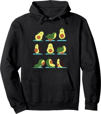 Huebucket Avocado Yoga Minimal Pullover Hoodie