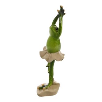 Cabilock Exquisitely Detailed Resin Frosch Statue Vielseitiges Dekor F&uuml;r Garten Und Innenr&auml;ume Stabile Sichere Harzfigur Einzigartige Sammelfigur Als Charmante