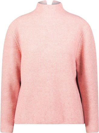 Zero Damen Strickpullover mit Stehkragen 36, Rose Melange