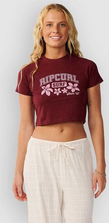 Rip Curl Retro Swell Baby T-Shirt dark plum