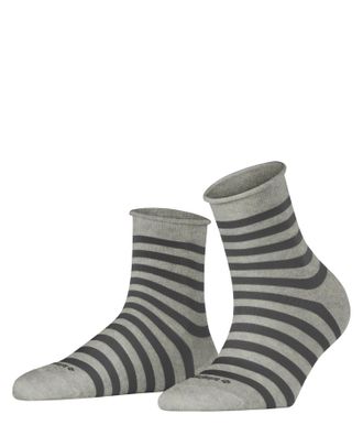Burlington Damen Socken Swansea W Sso Baumwolle gemustert 1 Paar, Grau Storm Grey 3820, 36-41
