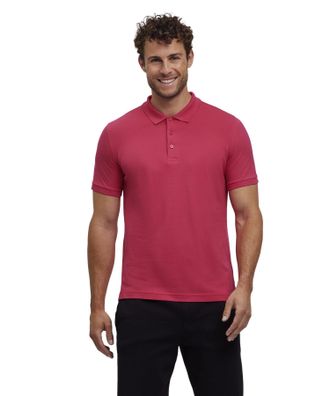 Falke Herren Polohemd Basic Polo Shirt Piqu&eacute; M Pl Baumwolle weich hautfreundlich bequem sehr leicht 1 St&uuml;ck, Rosa Pink 8453, 3XL