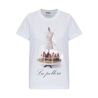 Moschino Teddyb&auml;r-Print T-Shirt - - Tops - Damen - Mehrfarbig - XS