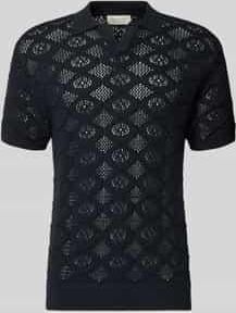 Casual Friday Slim Fit Poloshirt in Strick-Optik Modell Angvig