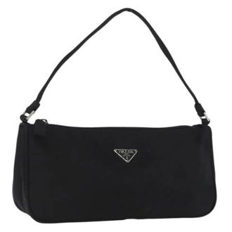 Prada Sac bandouli&egrave;re en nylon pr&eacute;-appr&eacute;ci&eacute; - Femme - Pre-owned - Noir - Taille: ONE Size