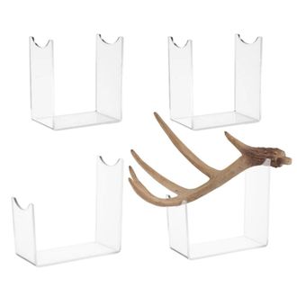Generic Gest&auml;ngerst&auml;nder - St&auml;nder f&uuml;r Geweih, Acryl, Halterung f&uuml;r Totenkopf, 4-teiliges ohne Bohren, Stangen aus ALC