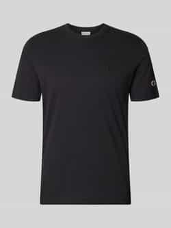 Champion T-Shirt mit Label-Stitchings und Rundhalsausschnitt