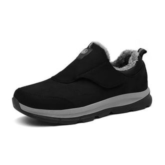 Generic Chaussures de Marche Hiver pour Hommes Extra Larges Confortables Antid&eacute;rapantes avec Semelles Int&eacute;rieures Rembourr&eacute;es (Black, 40)