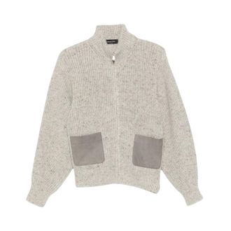 Fabiana Filippi Casha Cardigan - Femme - Pulls - Beige - Taille: 38 FR
