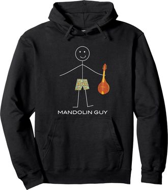 Whyitsme Design Lustiger Herren Mandoline Guy, Boy Mandoline Player Pullover Hoodie