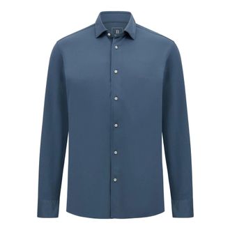 Boggi Milano Homme, Chemises, Bleu, Taille: L Regular High-Performance Piqu&eacute; Polo