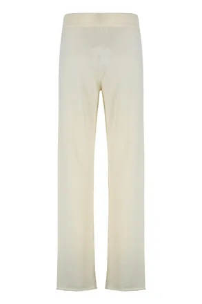 Sablyn Cashmere Drawstring Joggers - Cream