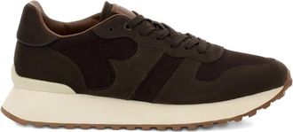 Boggi Milano Sneakers aus Wildleder mit Logo-Detail - Braun